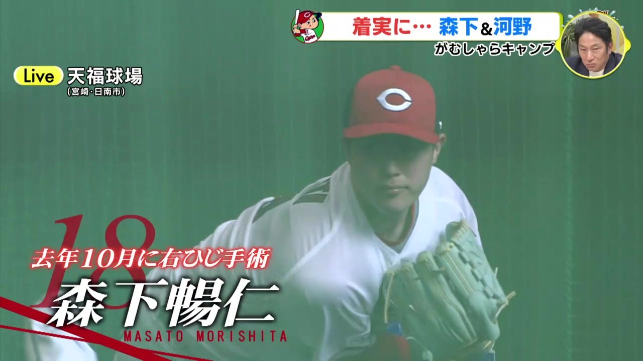 新井監督 初ノック 広島カープ･日南キャンプ DJ大瀬良＆森下 舌好調！ | TBS NEWS DIG