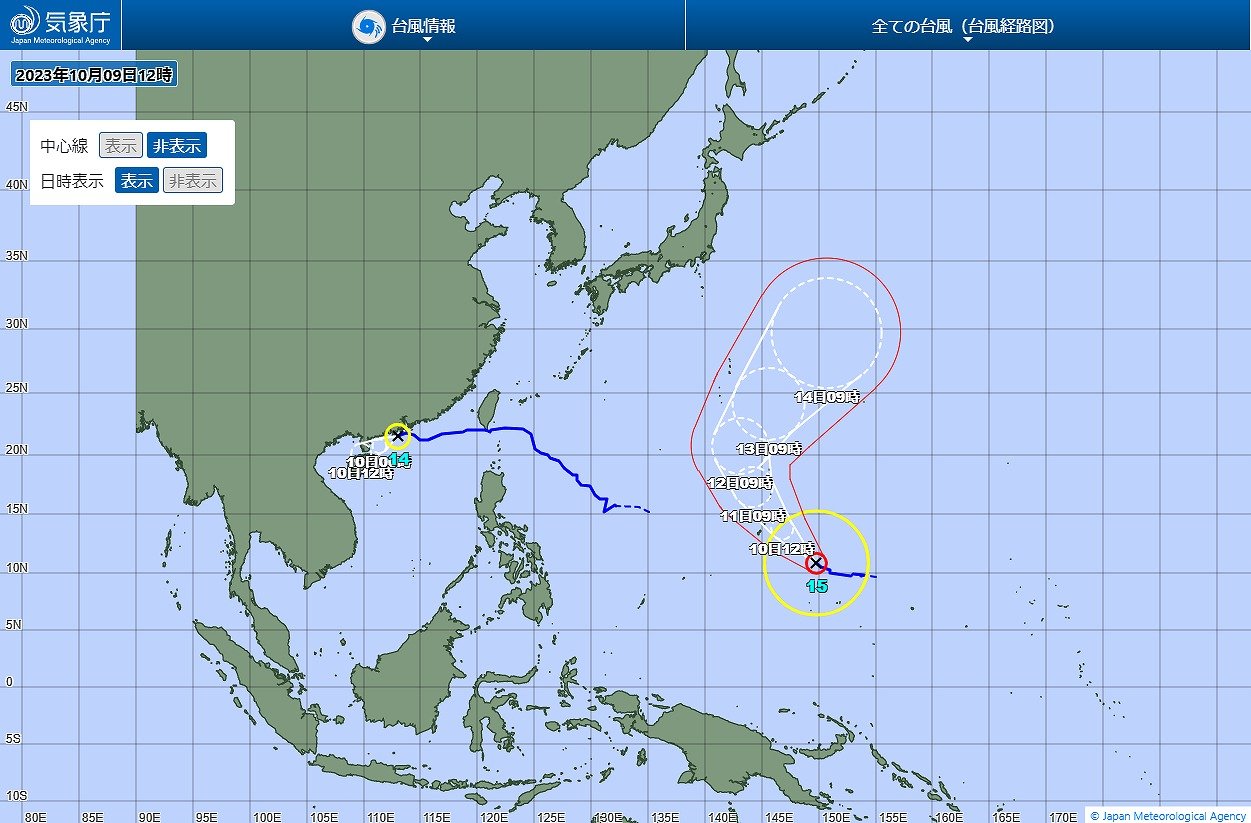 【台風情報】台風15号 11日には「非常に強い」勢力へ 気になる進路、雨風のイメージは(9日午後1時5分気象庁発表) | TBS NEWS DIG