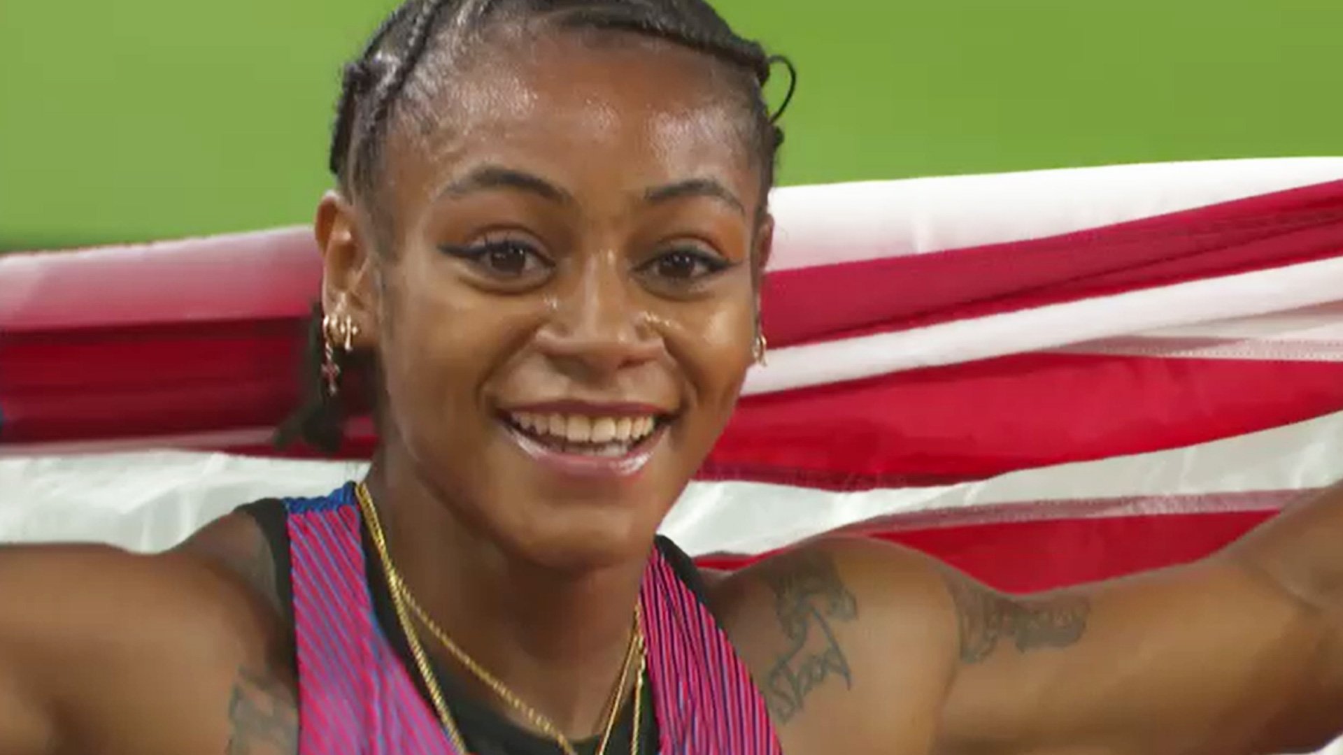 女子100mは全米女王のリチャードソンが大会記録の10秒65で金メダル！前回女王フレイザープライスは銅【世界陸上ブダペスト】 | TBS NEWS DIG