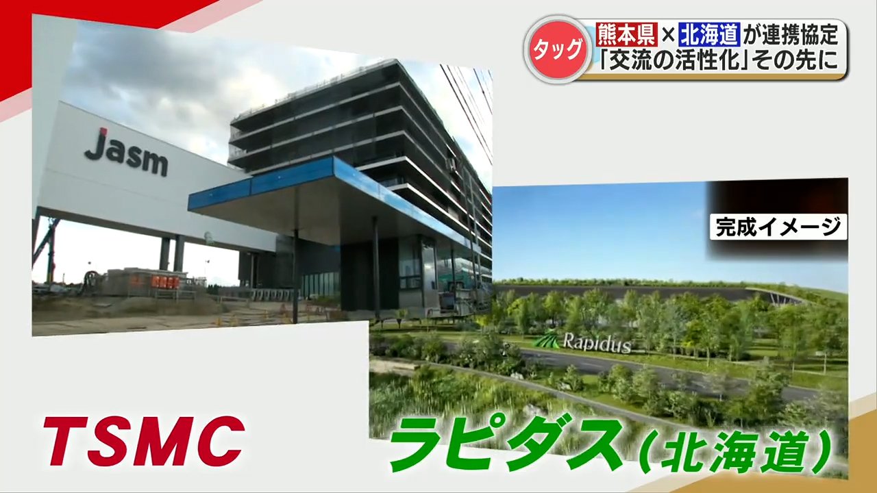 《熊本ー北海道の直行便運航にもつながれば》 熊本県と北海道が『半導体分野の連携協定』TSMCとラピダス | TBS NEWS DIG