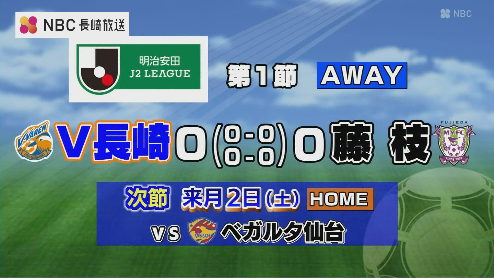【明治安田J2リーグ開幕戦】V・ファーレン長崎 VS 藤枝MYFC 無得点ドロー | TBS NEWS DIG